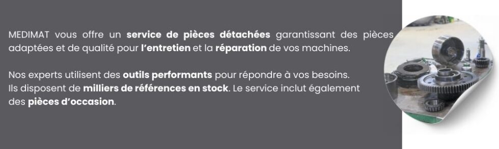 Pièces détachées Matériel Travaux Publics - Medimat